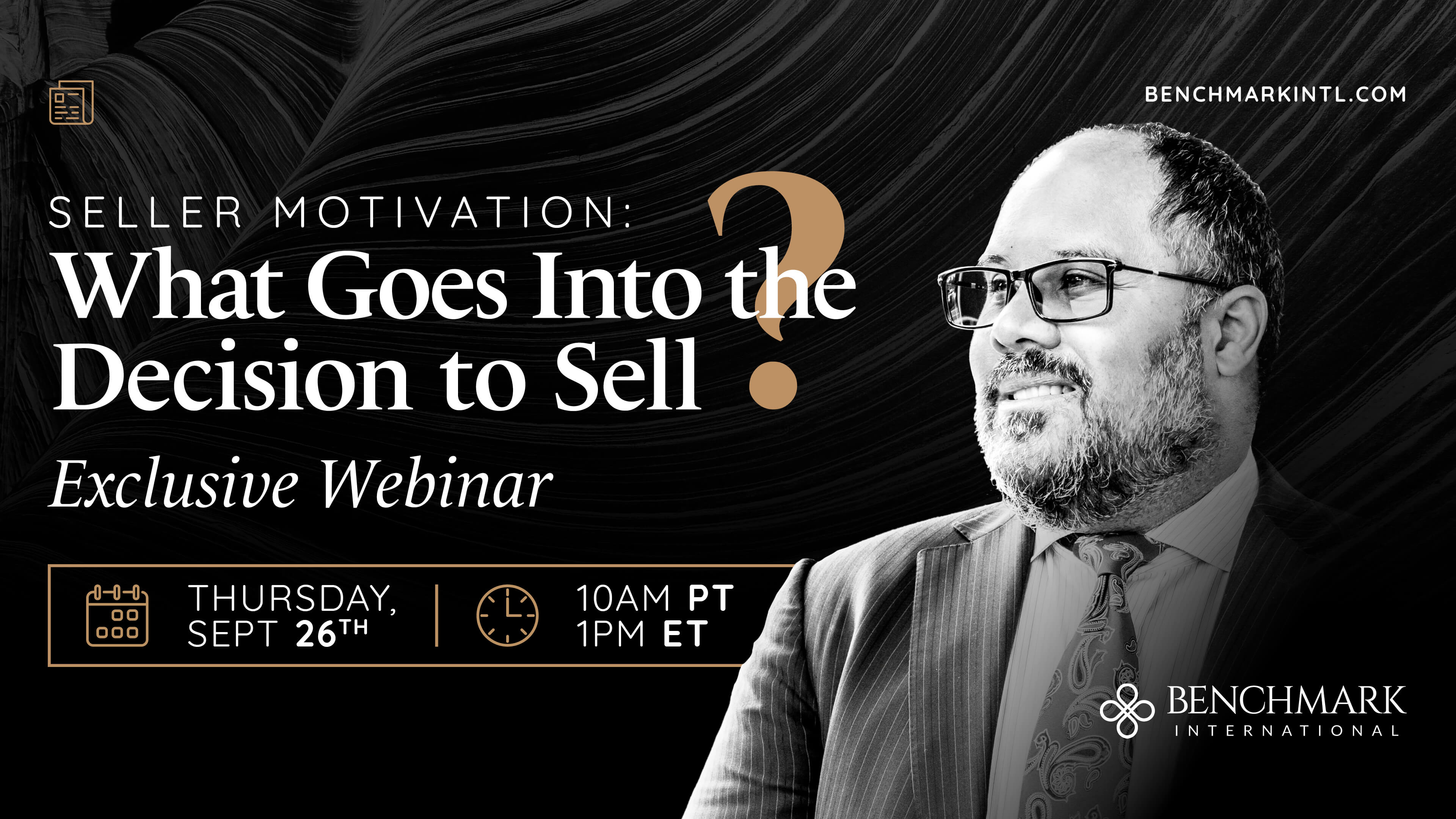 Seller Motivation Live Webinar | Benchmark International